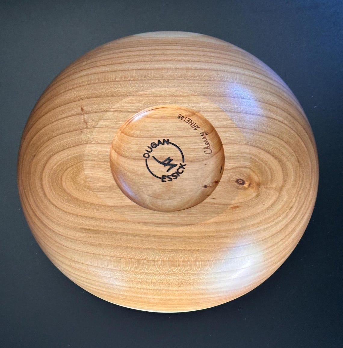 Natural Live Edge Cherry Bowl by Dugan Essick 9.5" X 5" - Etsy