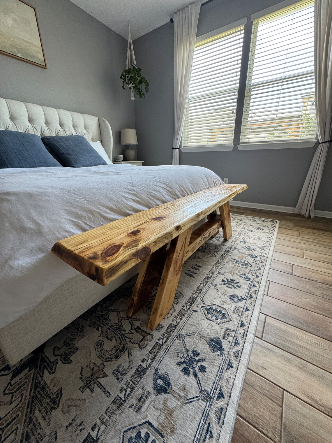 Handcrafted Footboard Bench - Etsy