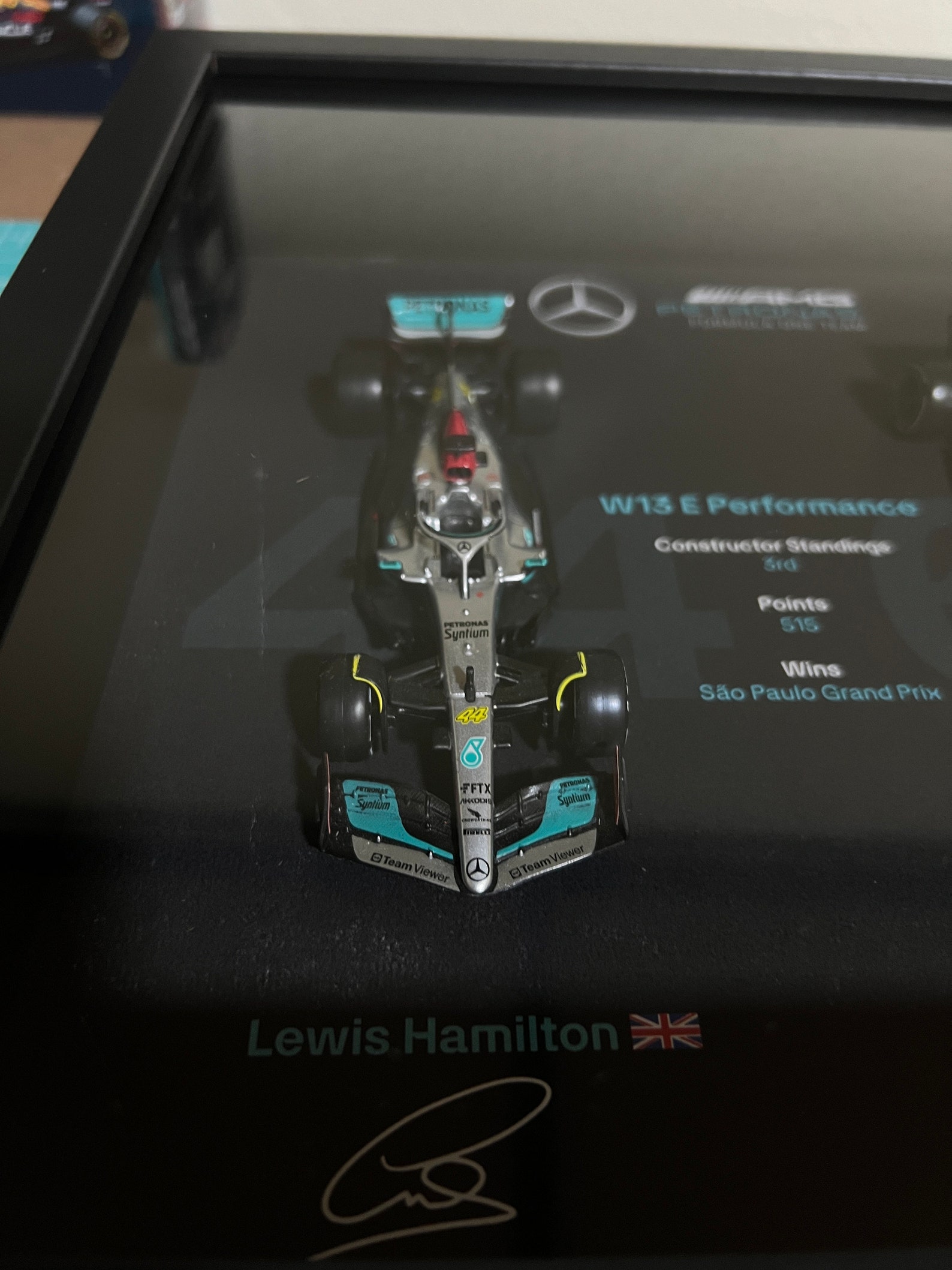 F1 3d Frame 2022 Mercedes Team Car 1/43 Scale F1 Shadow Box Shadow Box ...