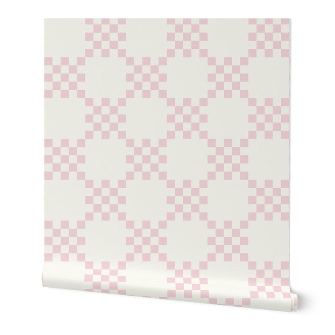 Pastel Pink and White Checkerboard Wallpaper for a Preppy Maximalist ...