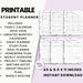 Printable Academic Planner 2025-2026, Student Study Organizer With ...