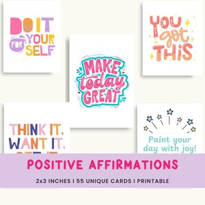 Lunch Box Notes for Kids - Positive Affirmations & Encouragement, Cute ...