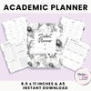 Printable Academic Planner 2025-2026, Student Study Organizer With ...