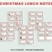 Printable Christmas Lunch Notes & Jokes, Lunchbox Notes for Kids ...