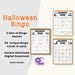 Halloween Bingo Cards, Printable Fun Halloween Game, Classroom Games ...