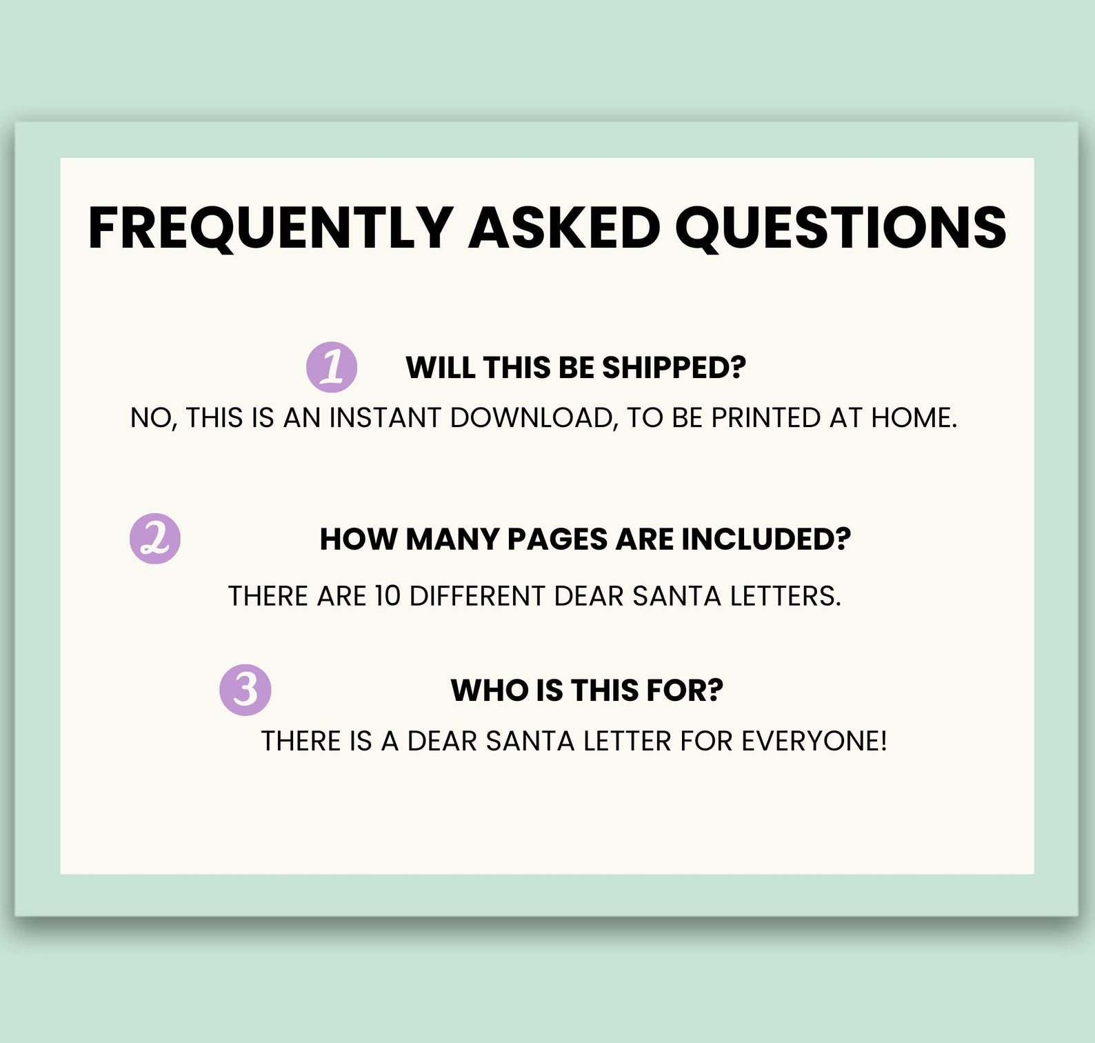 Dear Santa Letter Bundle, 10 Printable Christmas Wish List Templates ...