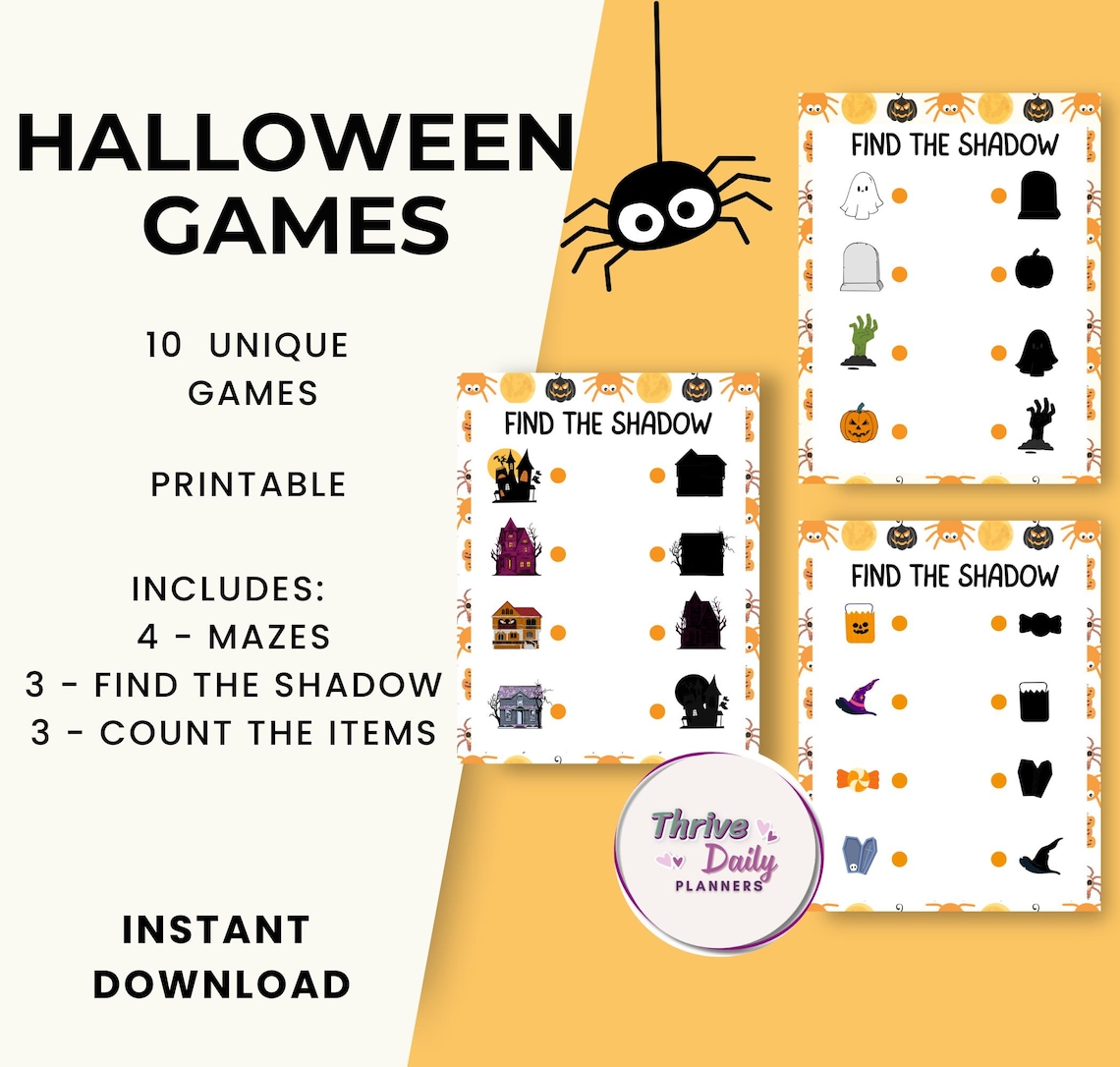 Printable Halloween Games & Activities, Bat Maze, Fall Party Games ...