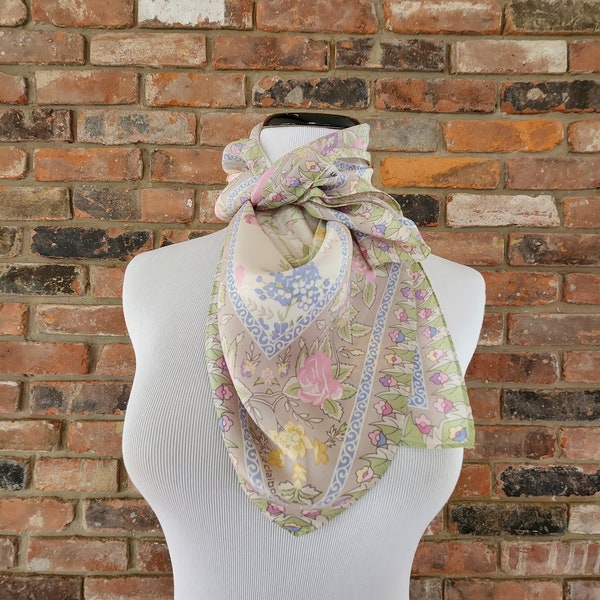 Liz Claiborne Silk Scarf - Etsy