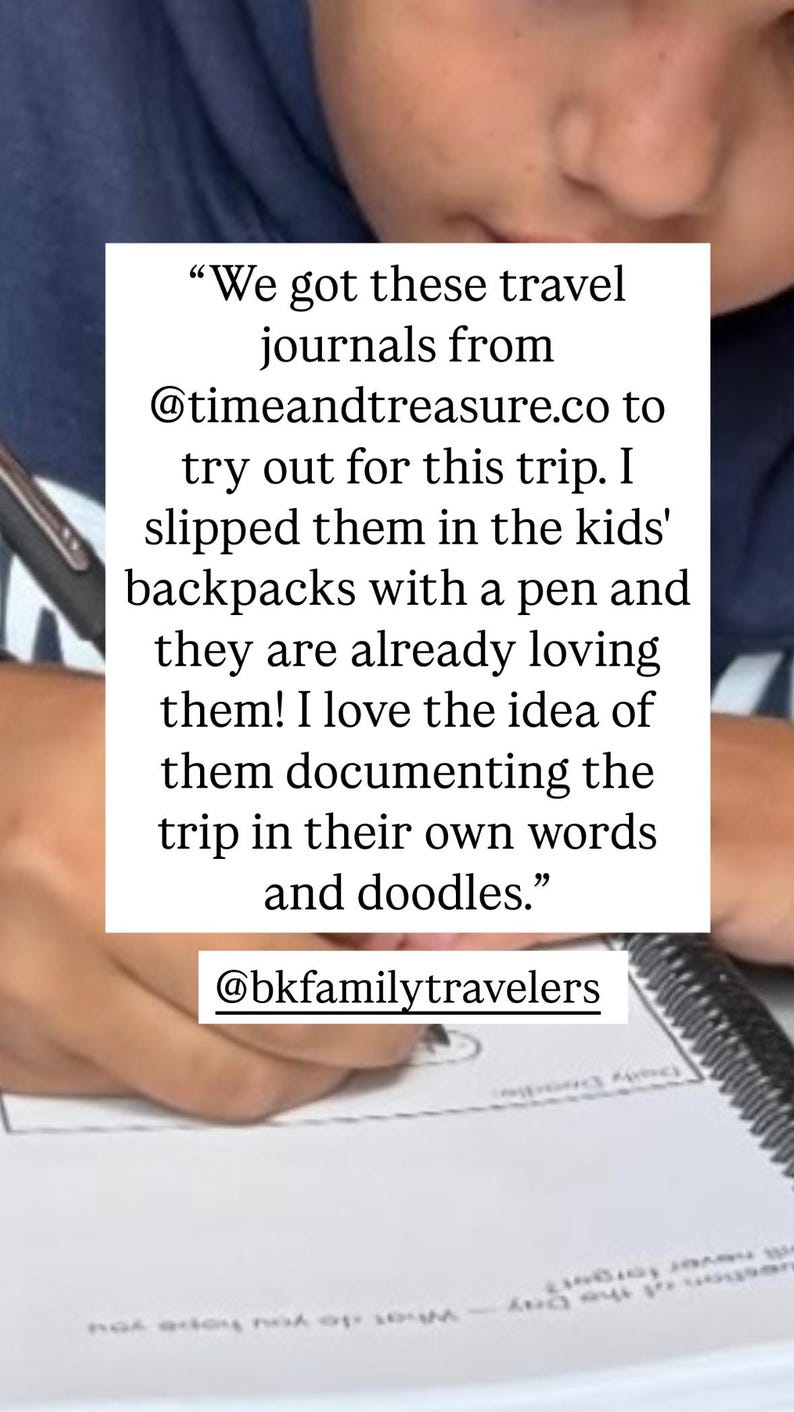 Family Adventure Journal, Kids Travel + Family Memory Book, Road Trip ...