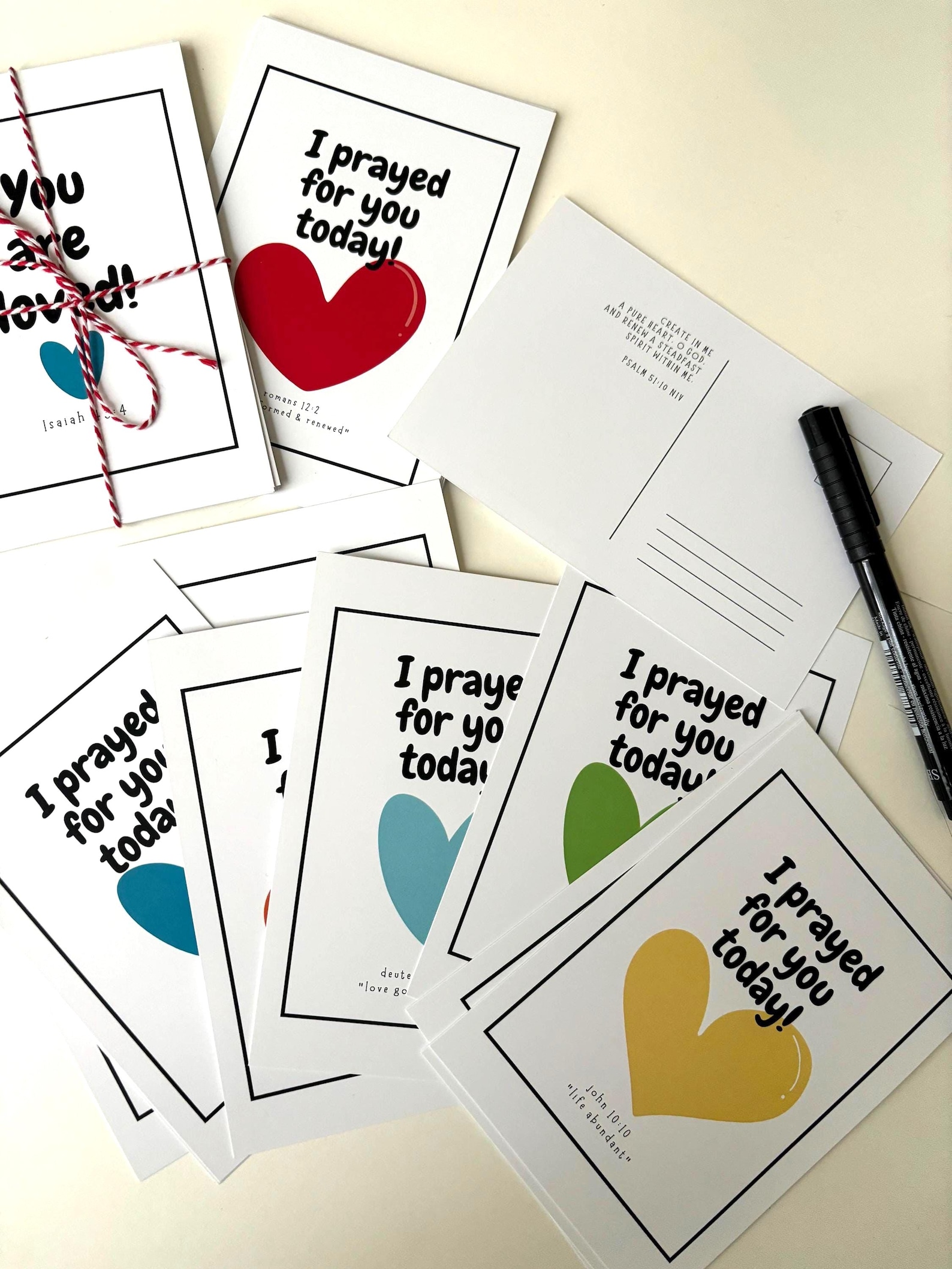 Prayer Postcards | Christian Encouragement Prayer Notecards | Teacher ...