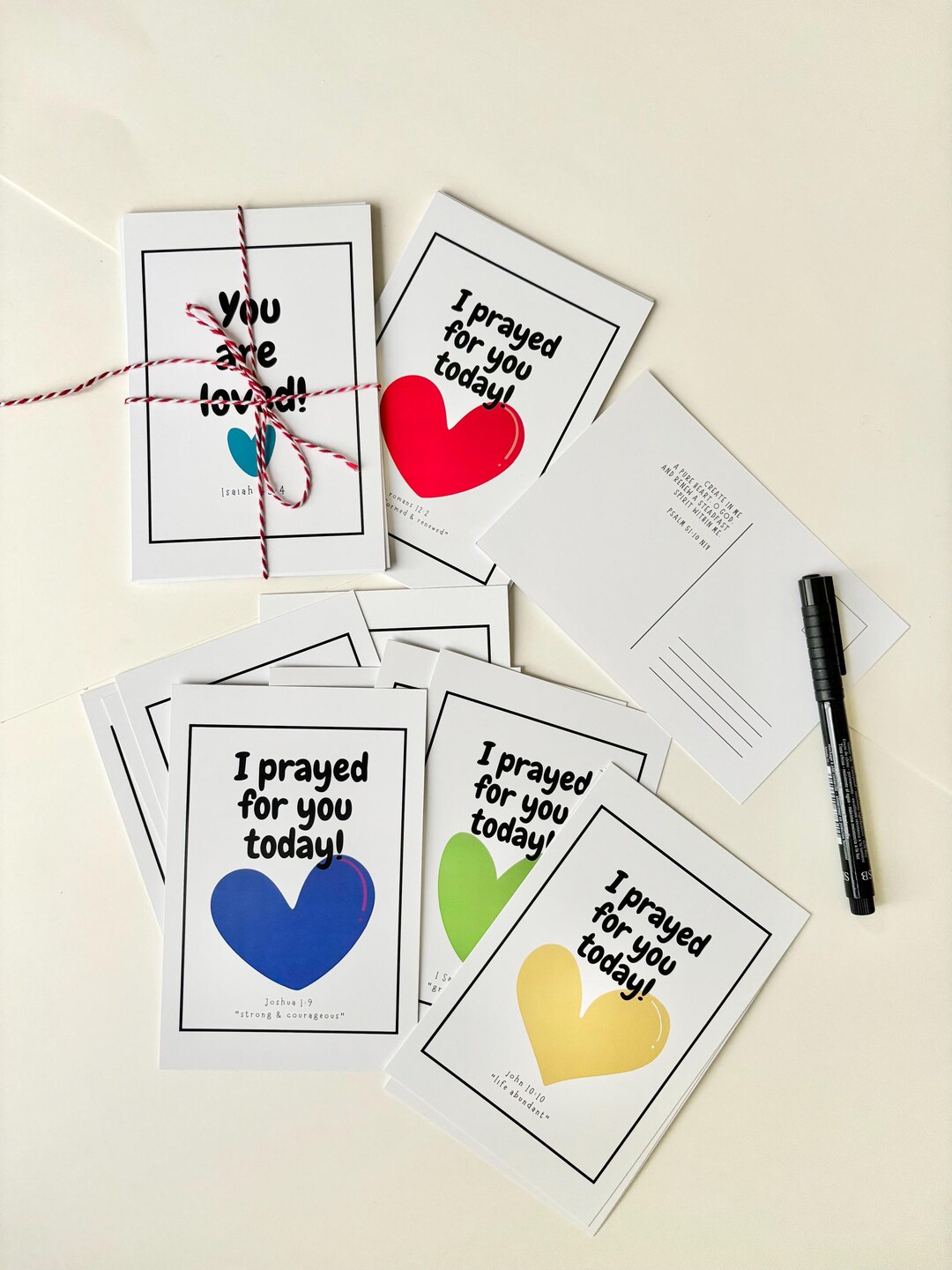 PRAYER POSTCARDS Scripture Bible Encouragement Notecards Lunchbox Notes ...