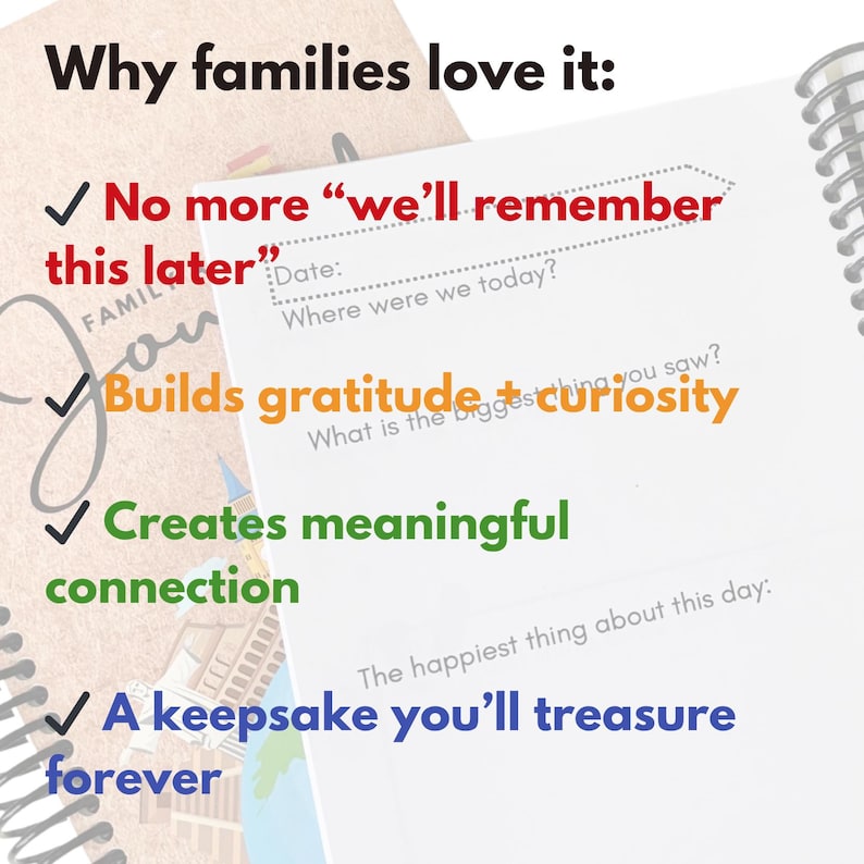 Family Adventure Journal, Kids Travel + Family Memory Book, Road Trip ...