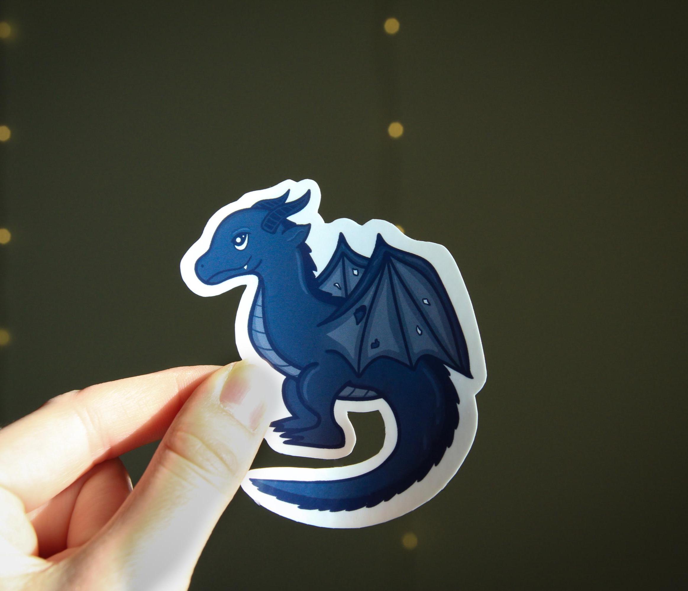 Throne of Glass Abraxos Wyvern Book Sticker | Waterproof Glossy Sticker ...