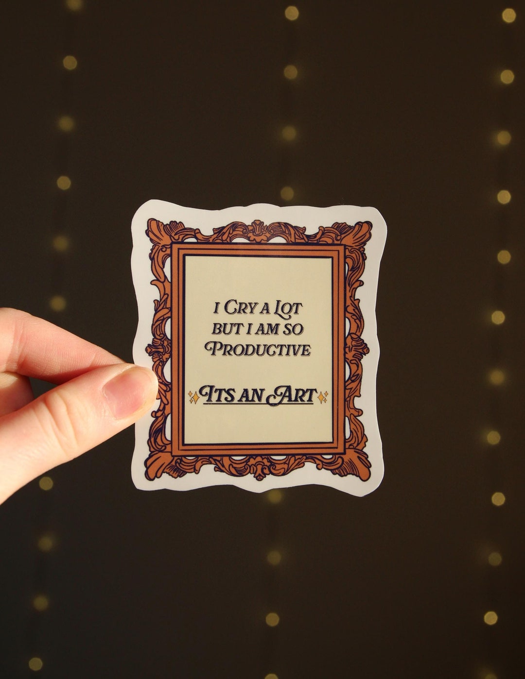 TTPD "i Can Do It With A Broken Heart" TS Sticker-"i Cry A Lot but I Am ...