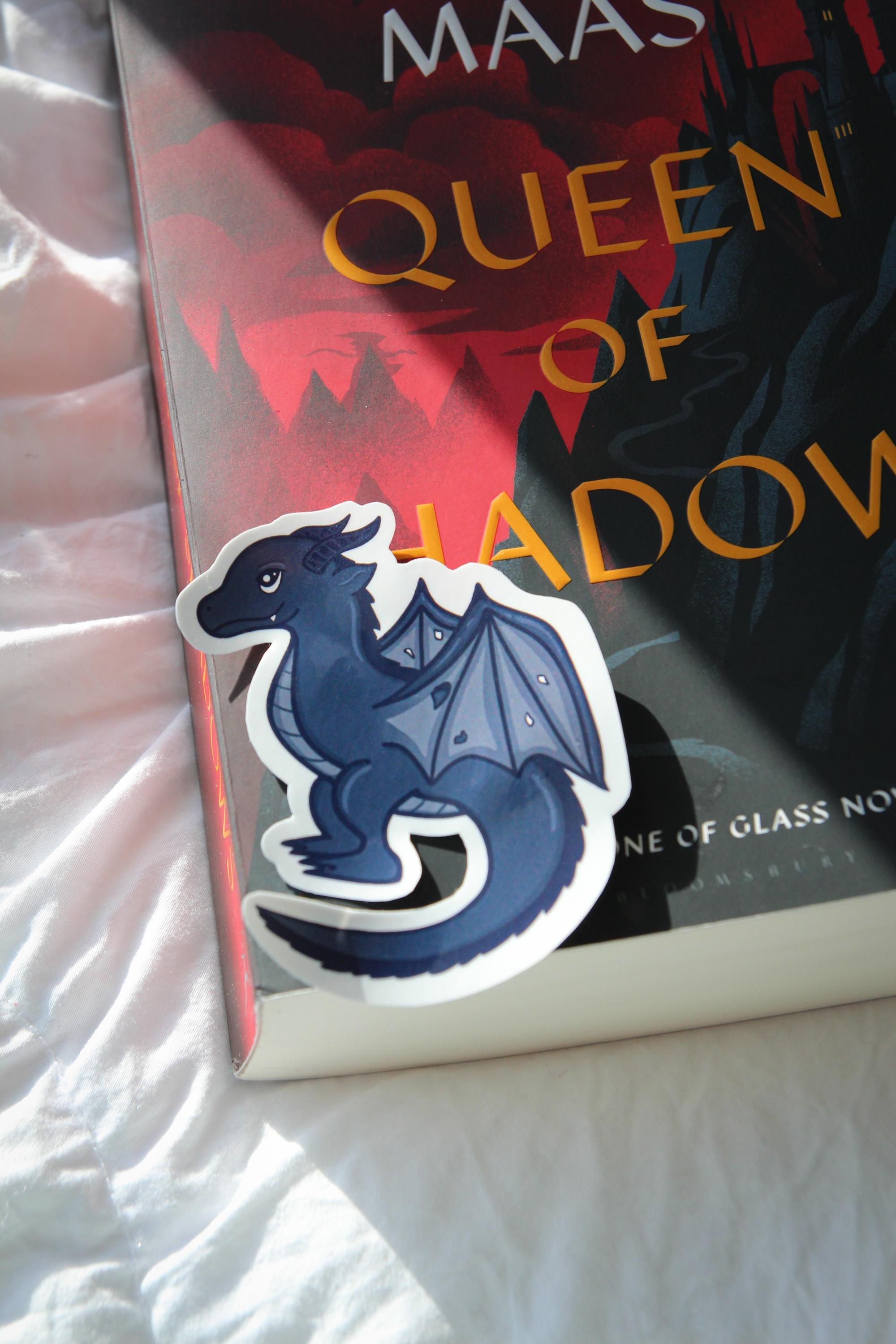 Throne of Glass Abraxos Wyvern Book Sticker | Waterproof Glossy Sticker ...