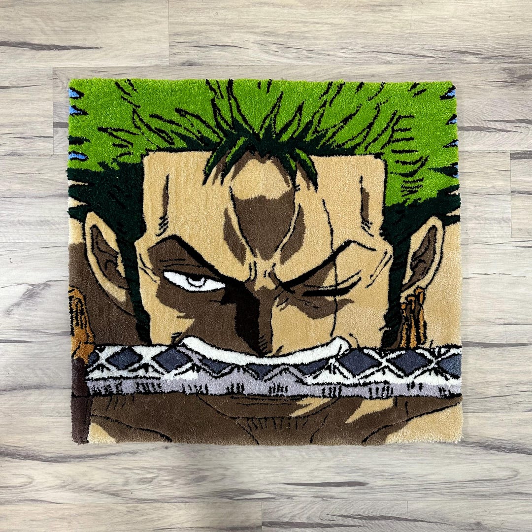 Handmade Zoro Tufted Rug Carpet | One Piece | Anime | Gift - Etsy