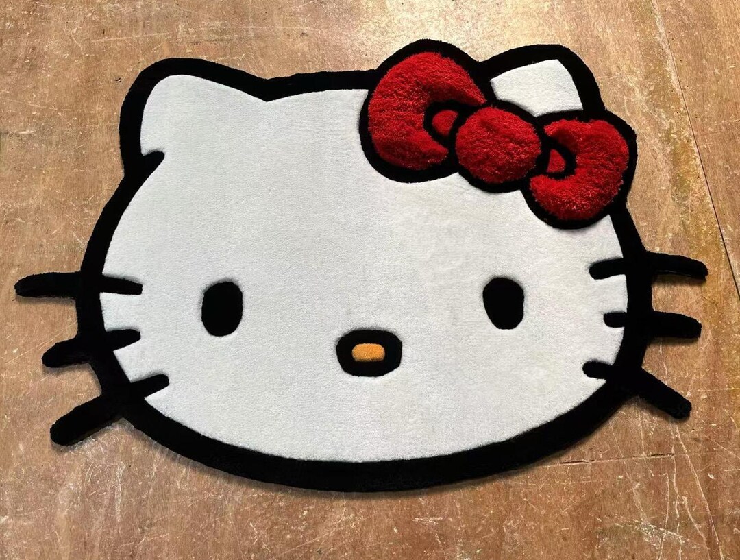 Handmade Hello Kitty 3D Tufted Rug - Etsy