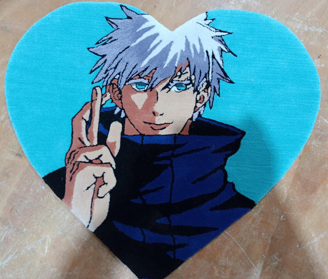 Handmade Gojo Tufted Rug Carpet | Jujutsu Kaisen | Anime - Etsy