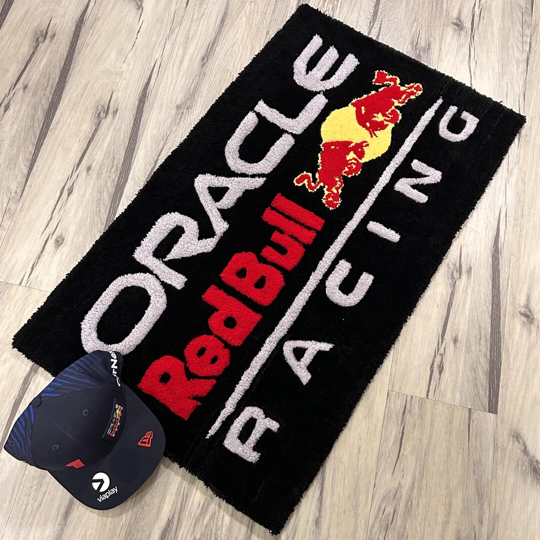 Handmade Red Bull Racing Tufted Rug: F1 Fan Gift, Home Decor - Etsy