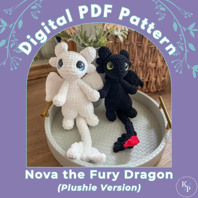 Crochet Toothless Dragon Plushie Pattern - Etsy