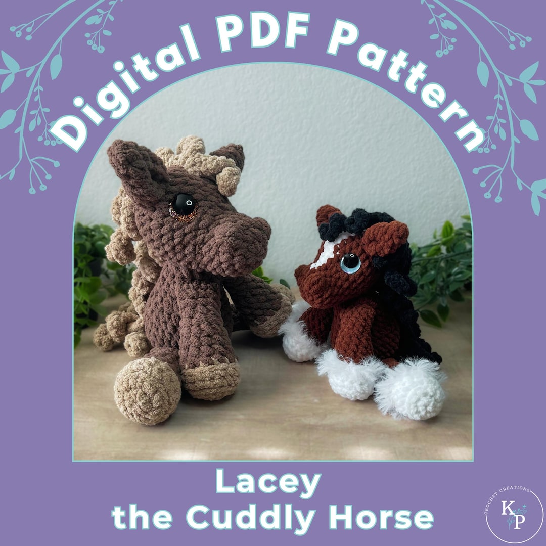 Lacey the Cuddly Horse Crochet Pattern - Etsy