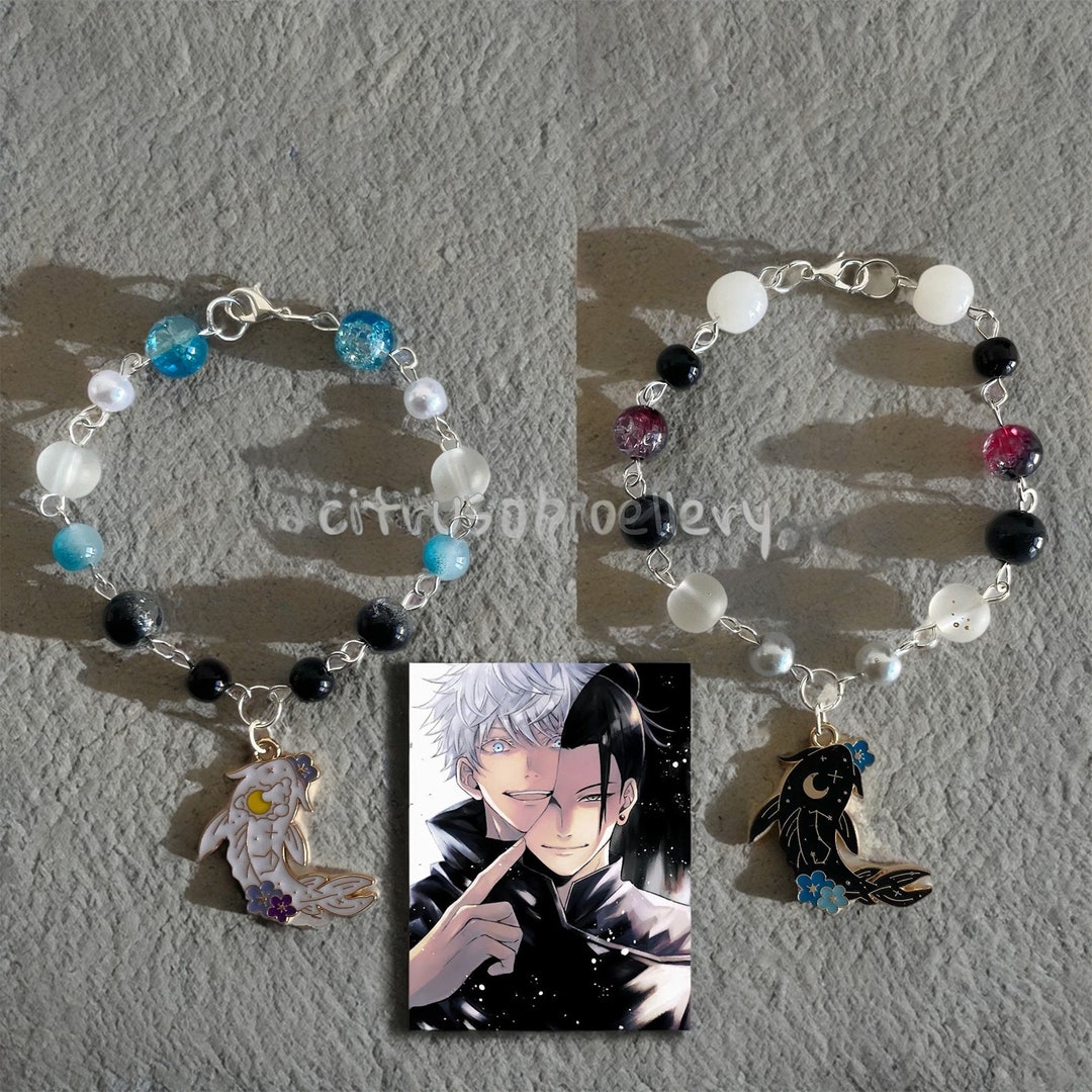 Jujutsu Kaisen Gojo & Geto Stacy Matching Couple Beaded Bracelets,y2k ...