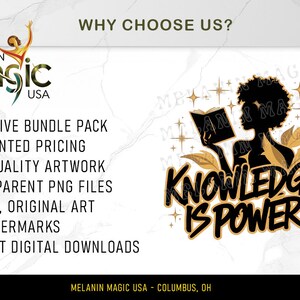 Knowledge is Power Png Sublimation Design, Empowerment Png, Educational ...