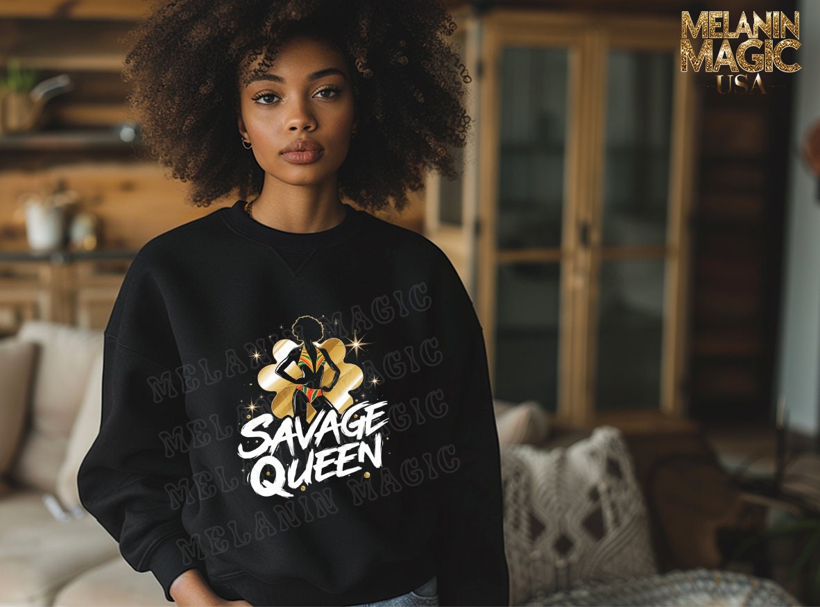 Savage Queen Png Sublimation Design, Confident Woman Png, Black Queen ...