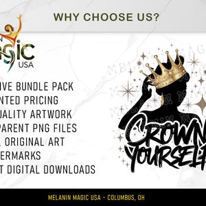 Crown Yourself Png Sublimation Design, Royal Png Design, Self ...