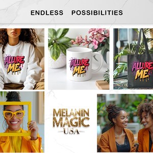 Allure Me Png Sublimation Design, Glossy Dripping Png, Vibrant Colorful ...
