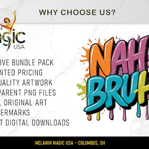 Nah Bruh Png Sublimation Design, Street Art Png, Colorful Graffiti Png ...