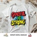 Graceful and Strong Png Sublimation Design, Inspirational Png ...