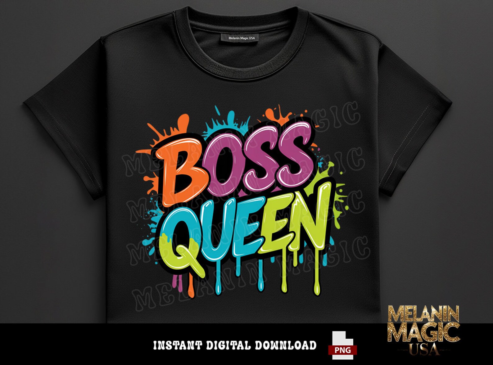 Boss Queen Png Sublimation Design, Graffiti Style Png, Empowerment Png ...