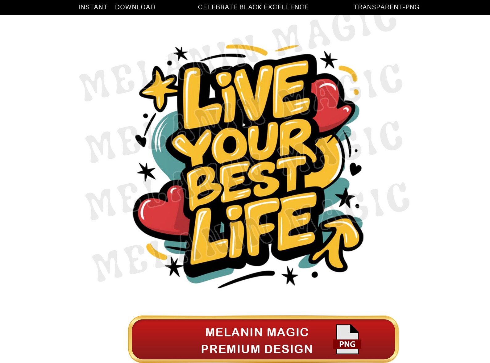 Live Your Best Life Png Sublimation Design, Motivational Png, Positive ...