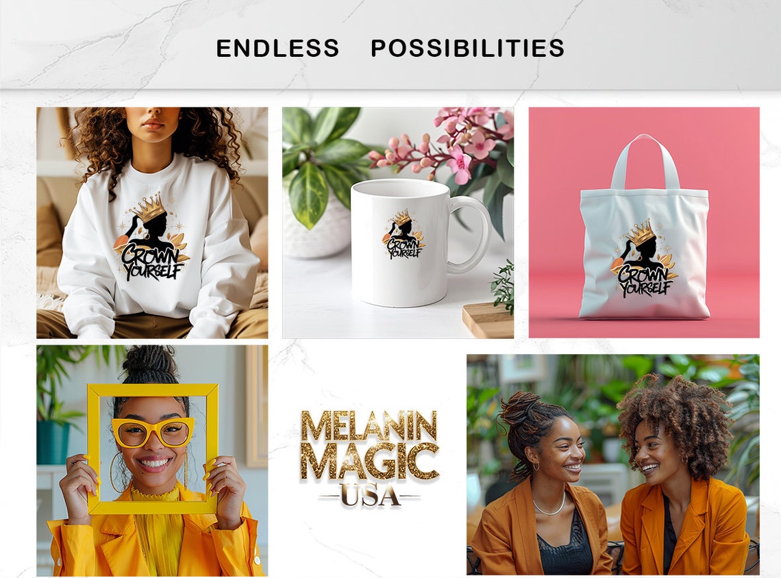 Crown Yourself Png Sublimation Design, Empowerment Png, Inspirational ...