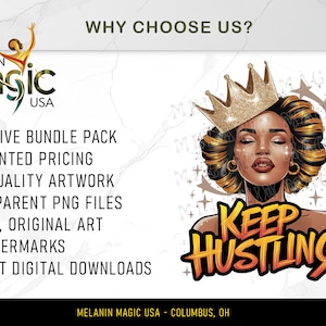 Keep Hustling Png Sublimation Design, Boss Lady Png, Empowerment Png ...