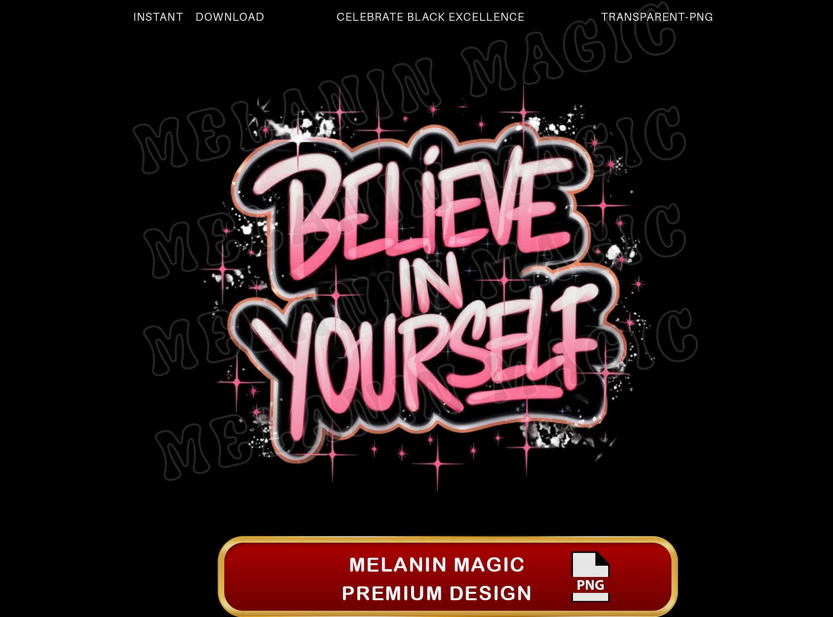 Believe in Yourself Png Sublimation Design, Motivational Quote Png ...