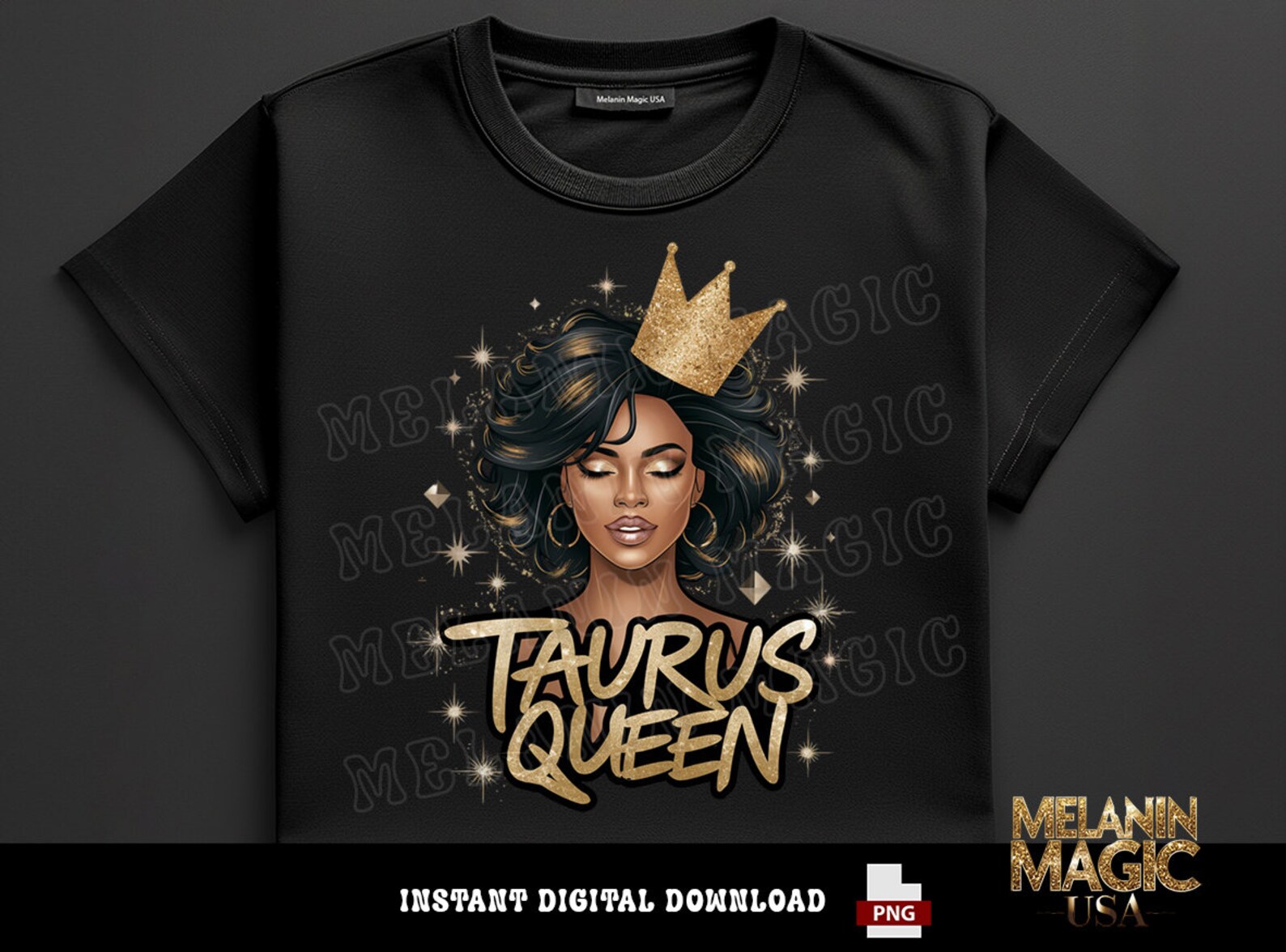 Taurus Queen Png Sublimation Design, Zodiac Sign Png, Glam Taurus Png ...