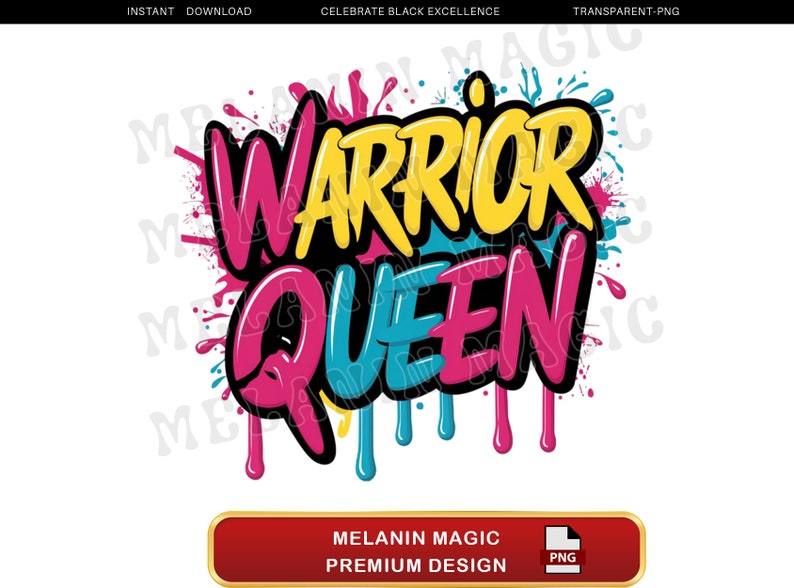 Warrior Queen Png Sublimation Design, Street Art Png, Warrior Woman Png ...