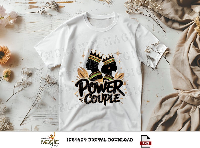 Power Couple Png Sublimation Design, Regal Couple Png, Love Couple Png ...