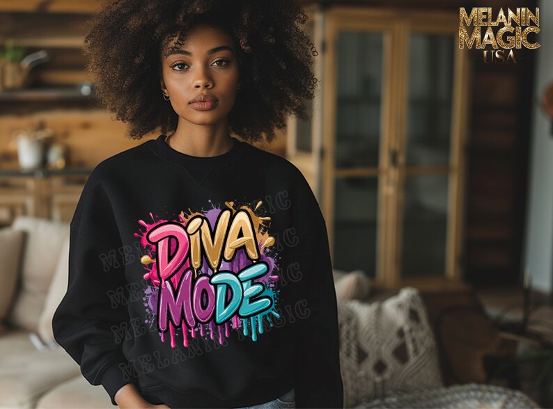 Diva Mode Png Sublimation Design, Dripping Diva Png, Colorful Diva Png ...