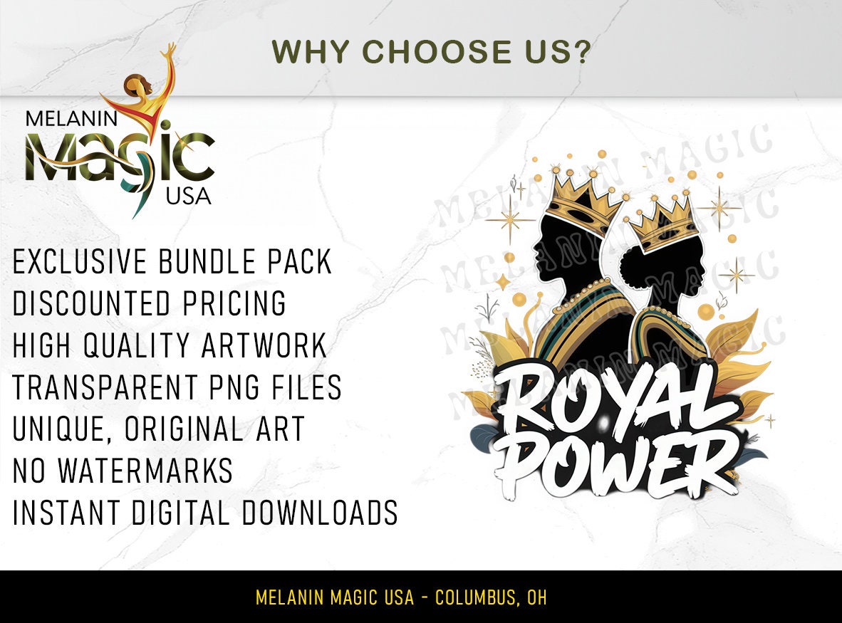 Royal Power Png Sublimation Design, Crown Couple Png, Royalty Clipart ...