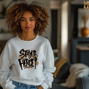 Stay Fierce Png Sublimation Design, Afro Woman Png, Black Girl Magic ...