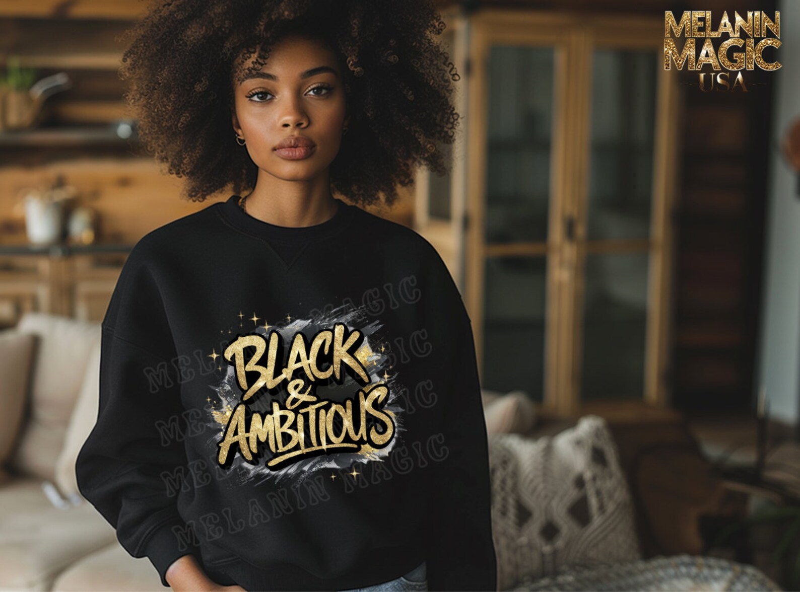 Black and Ambitious Png Sublimation Design, Black Excellence Png, Black ...