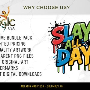 Slay All Day Png Sublimation Design, Graffiti Style Png, Urban Art Png ...