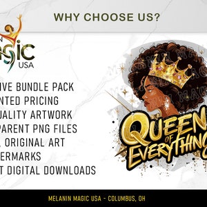 Queen of Everything Png Sublimation Design, Crown Png, Empowerment Png ...
