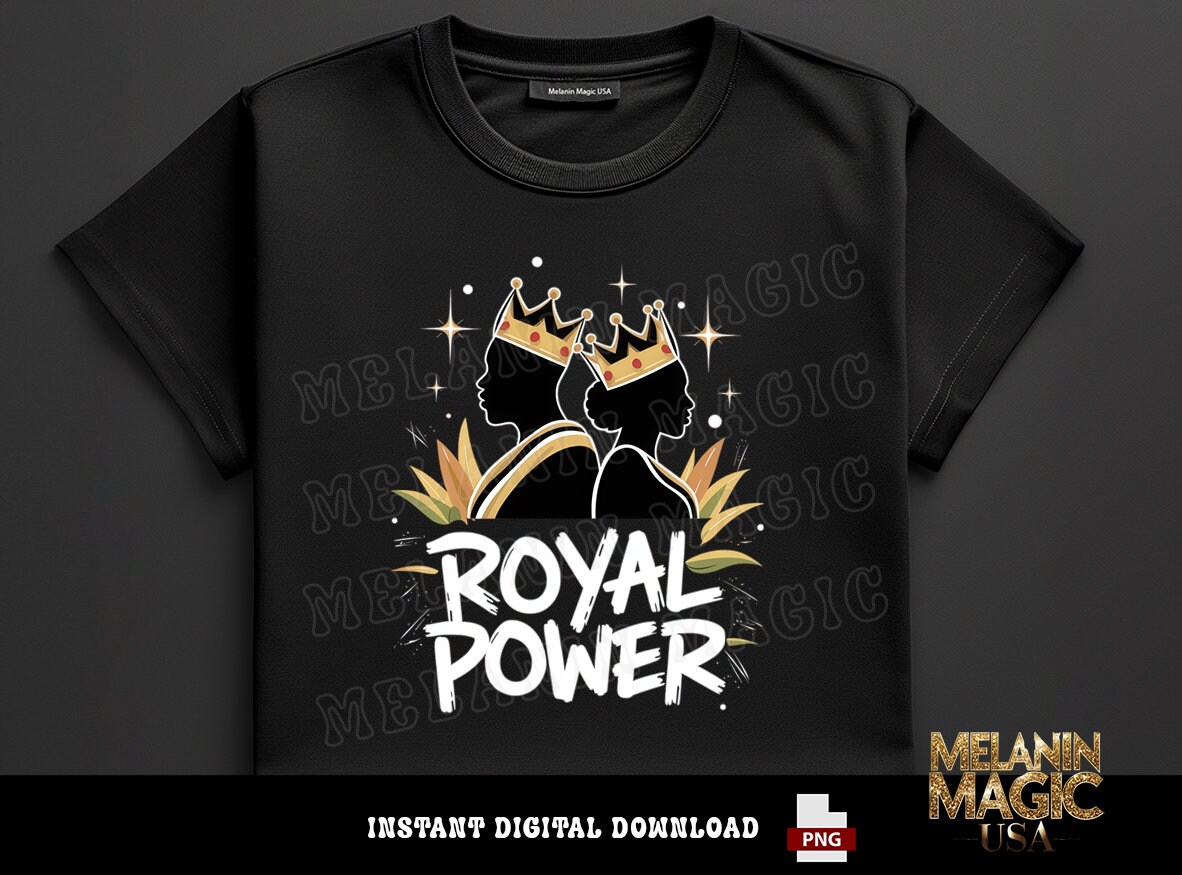 Royal Power Png Sublimation Design, Crown Couple Png, Royalty Clipart ...