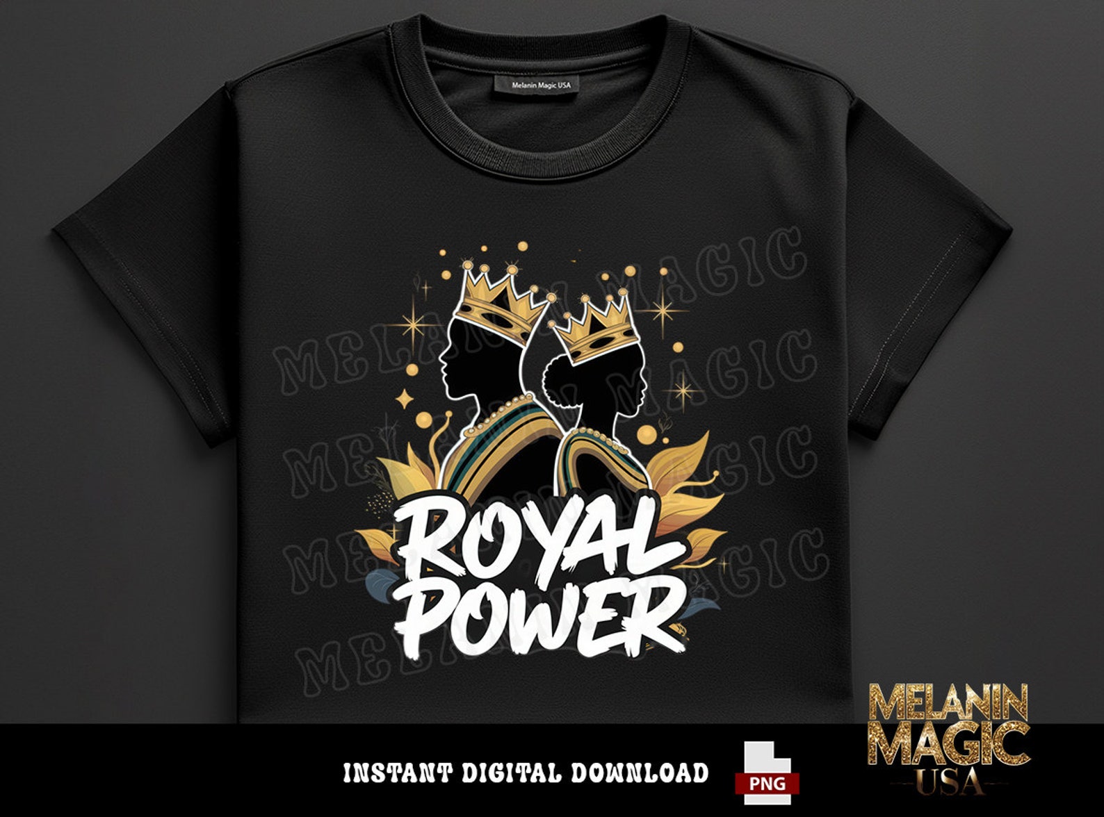 Royal Power Png Sublimation Design, Crown Couple Png, Royalty Clipart ...