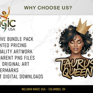 Taurus Queen Png Sublimation Design, Zodiac Sign Png, Glam Taurus Png ...
