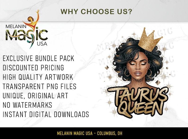 Taurus Queen Png Sublimation Design, Zodiac Sign Png, Glam Taurus Png ...